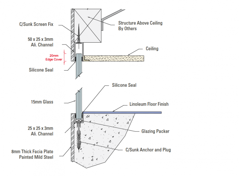 Atrium glazing detail - Allied Ireland